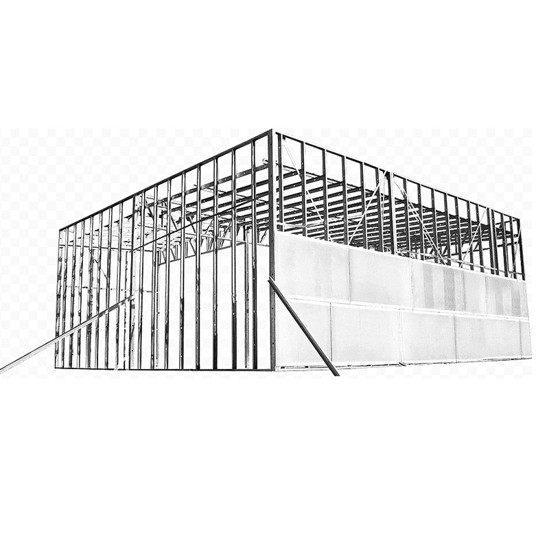 Solid H-Shape Steel Beam Gas Station Canopy Steel Structure Frame House