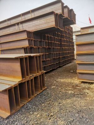 Construction H Steel Beams And Columns , Galvanized Steel Structure Beam